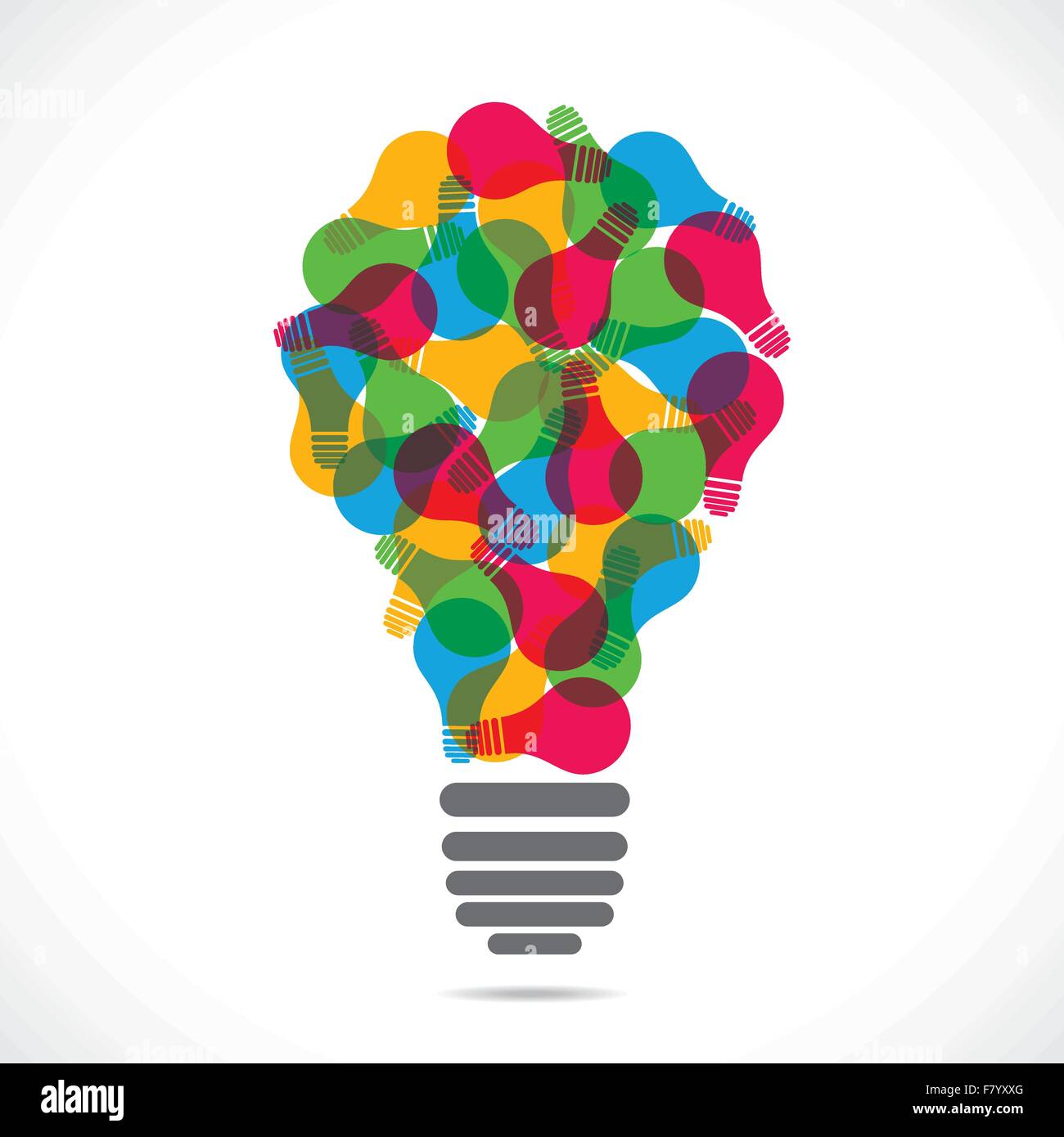 Light bulb green power yellow Stock Vector Images - Alamy
