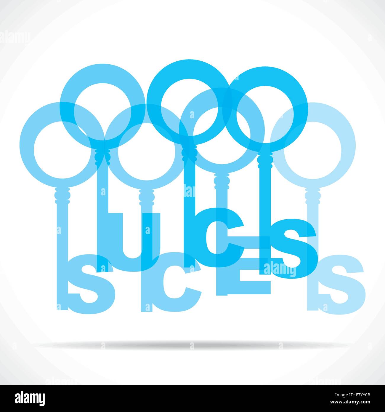 blue success word key Stock Vector Image & Art - Alamy