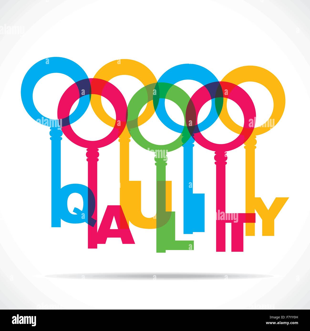color quality word key Stock Vector Image & Art - Alamy