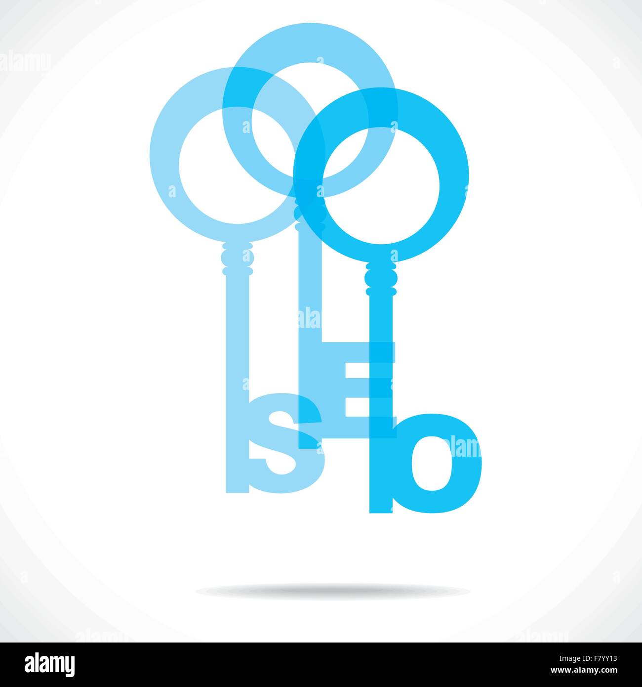 blue SEO word key Stock Vector Image & Art - Alamy