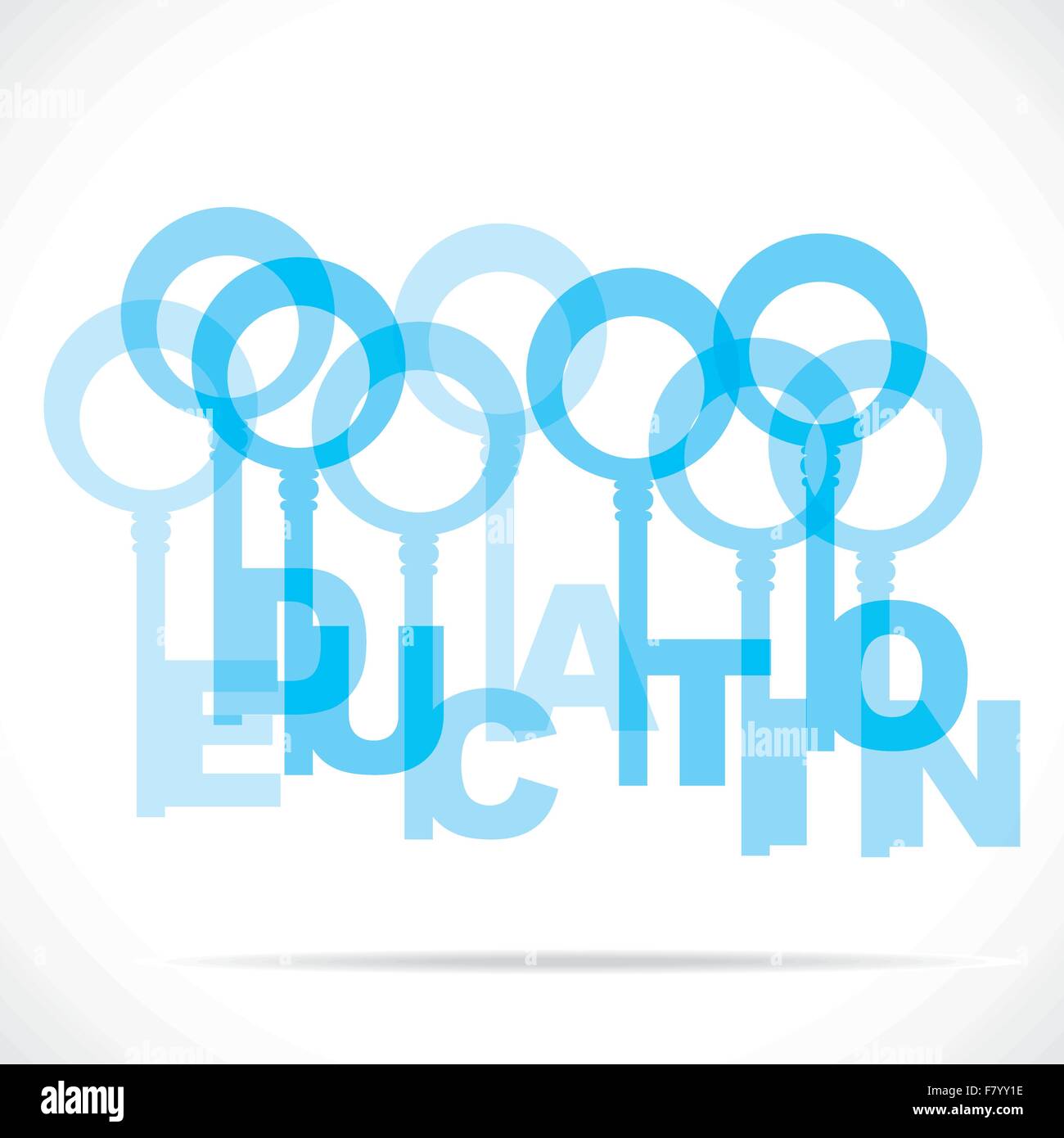 blue education word key Stock Vector Image & Art - Alamy
