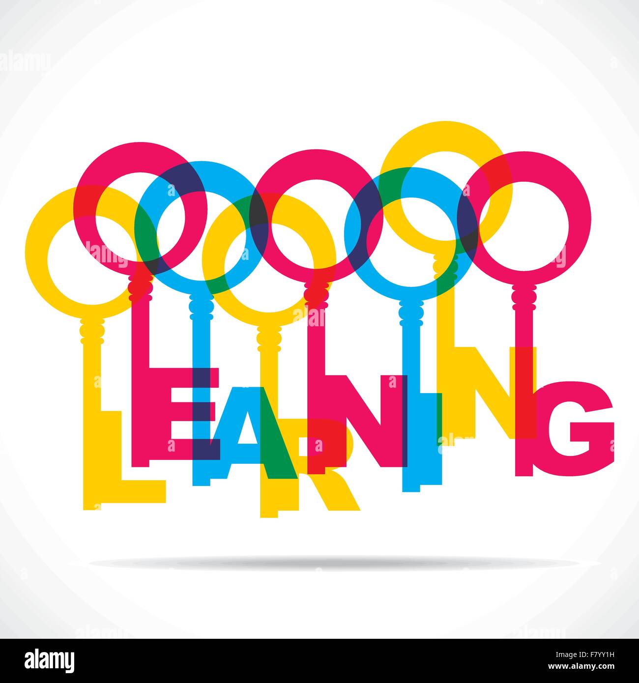 color learning word key Stock Vector Image & Art - Alamy