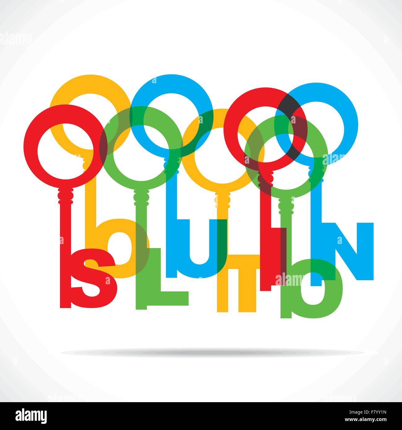 color solution word key Stock Vector Image & Art - Alamy