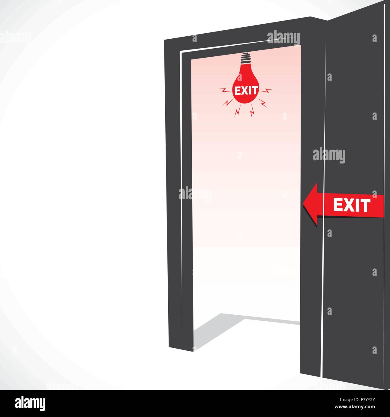 Entrance exit old building Stock Vector Images - Alamy