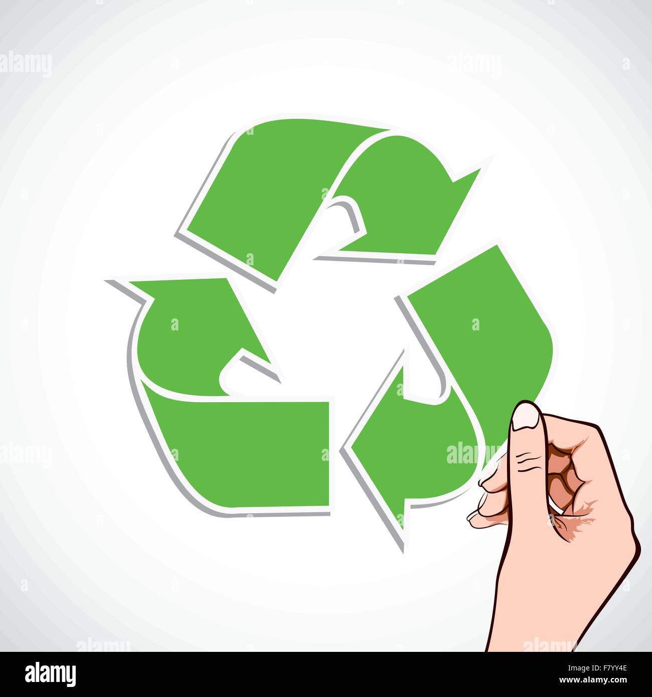 Swirl icon in hand Stock Vector Images - Alamy