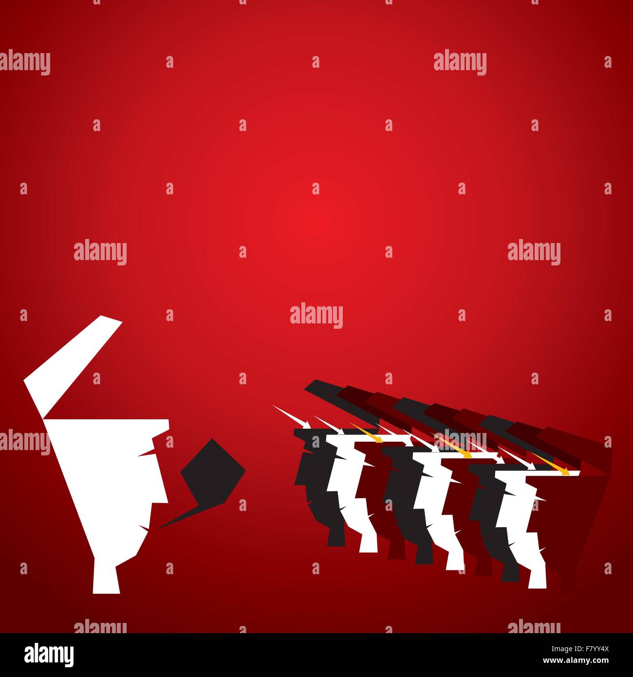 Many at one Stock Vector Images - Alamy