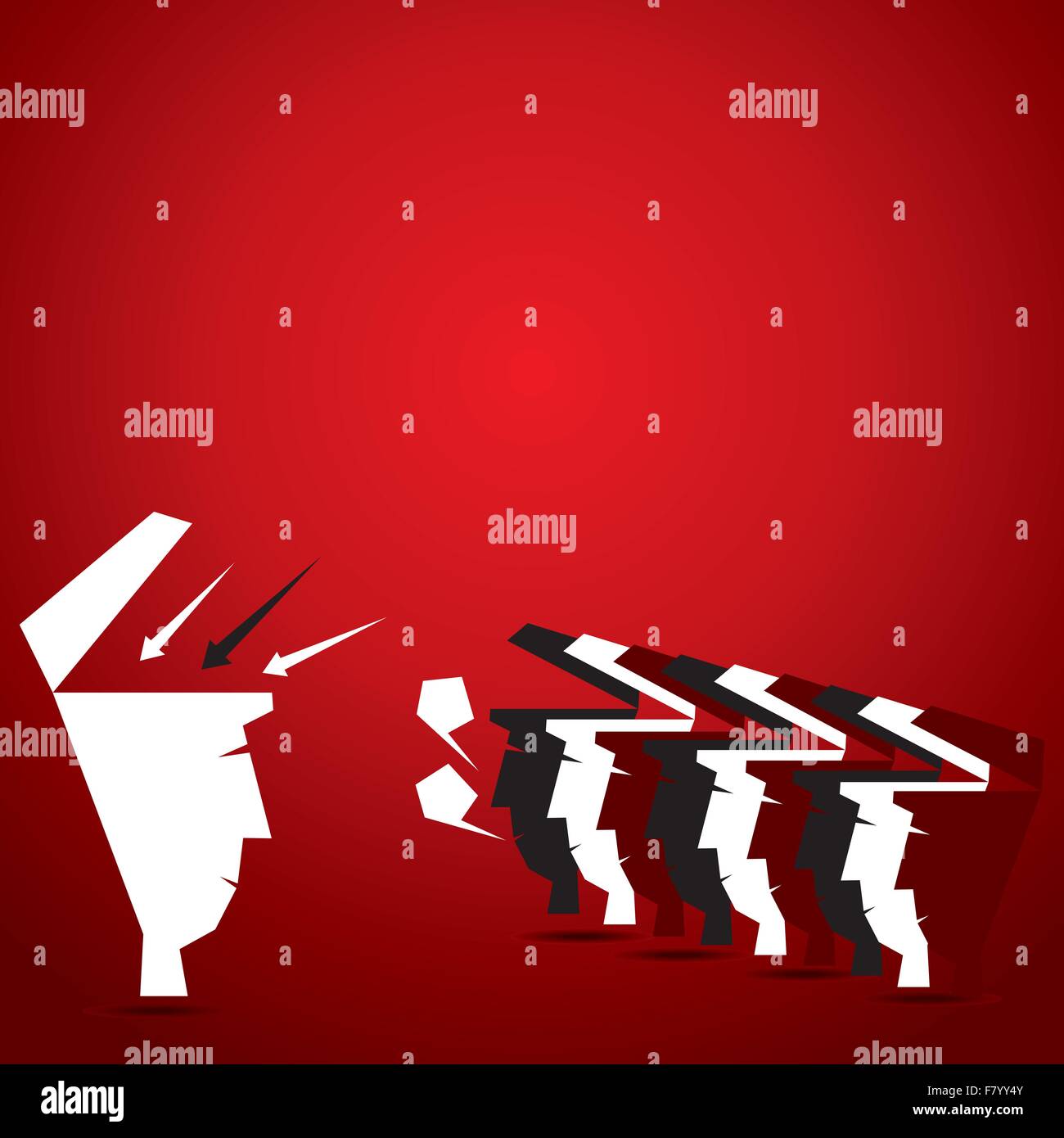 Many at one Stock Vector Images - Alamy