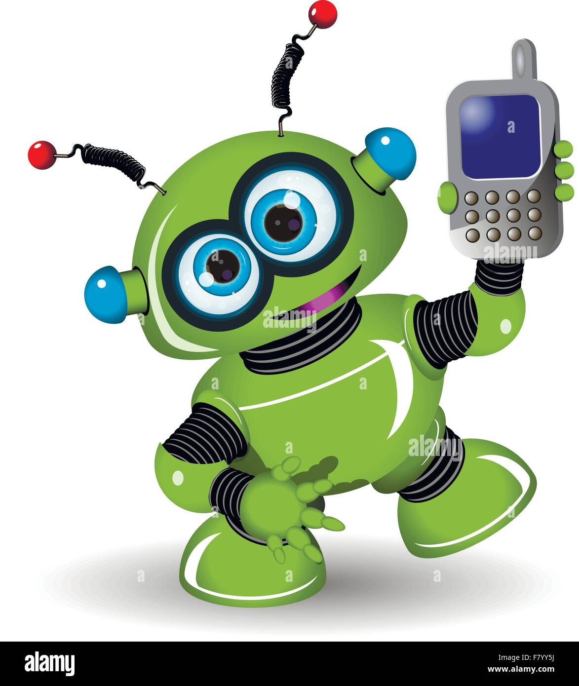 Mobile robotic phone Stock Vector Images - Alamy