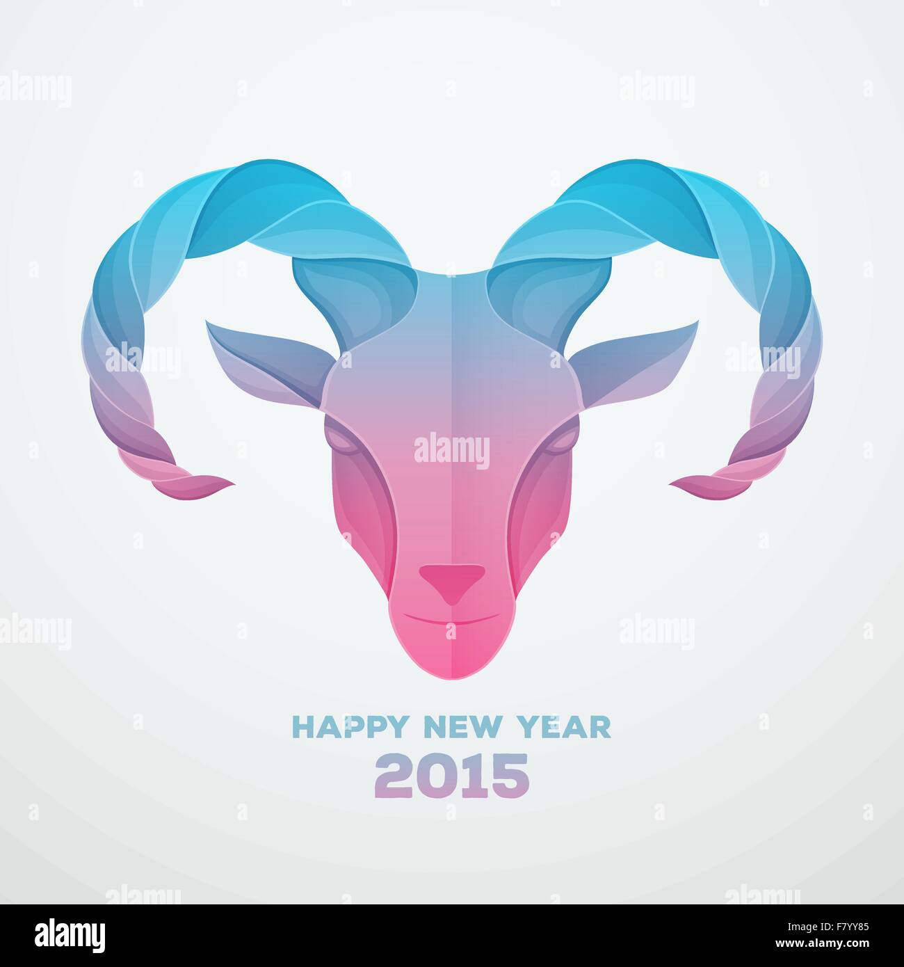 The goat is a symbol of 2015 Stock Vector Image & Art - Alamy