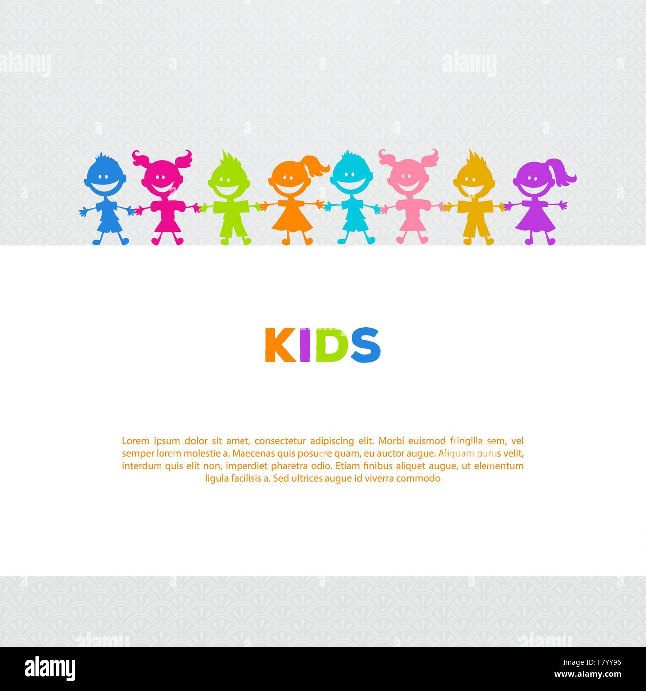 Colorful kids friends image Stock Vector Image & Art - Alamy
