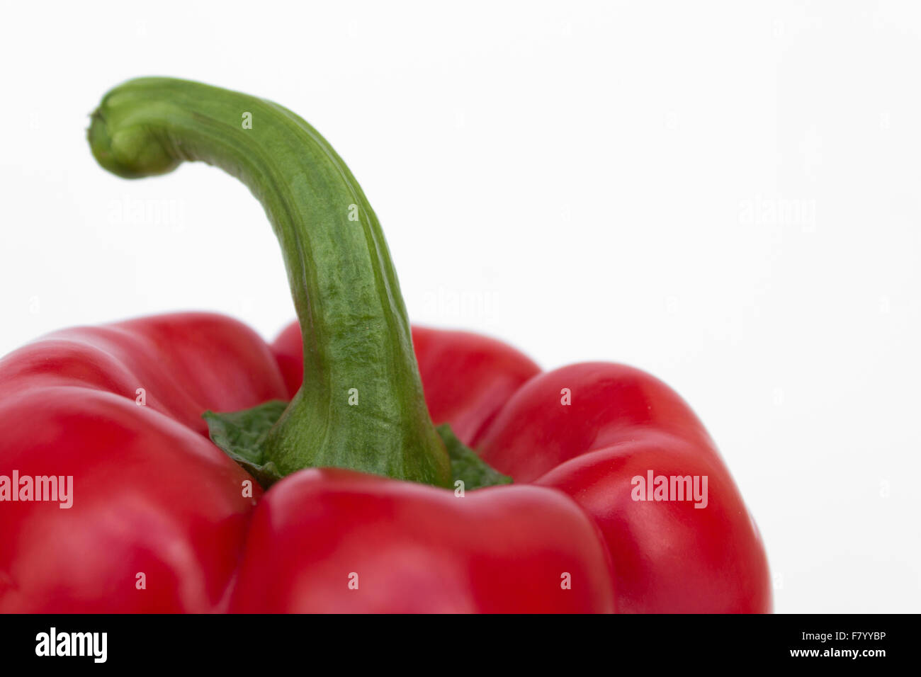 red bell Pepper closeup, paprika / capsicum / sweet pepper Stock Photo ...
