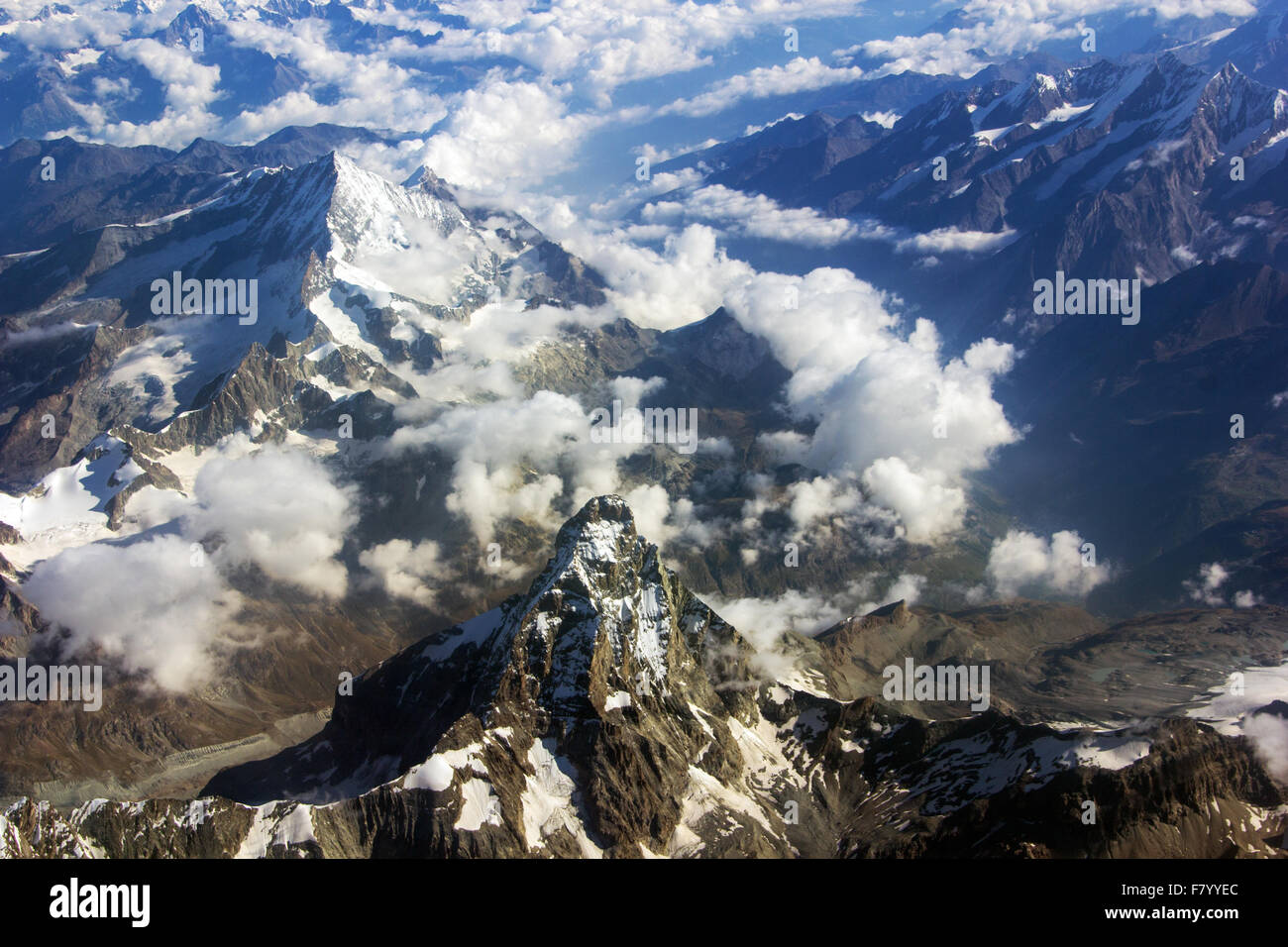 View of the matterhorn from above Stock Photo - Alamy
