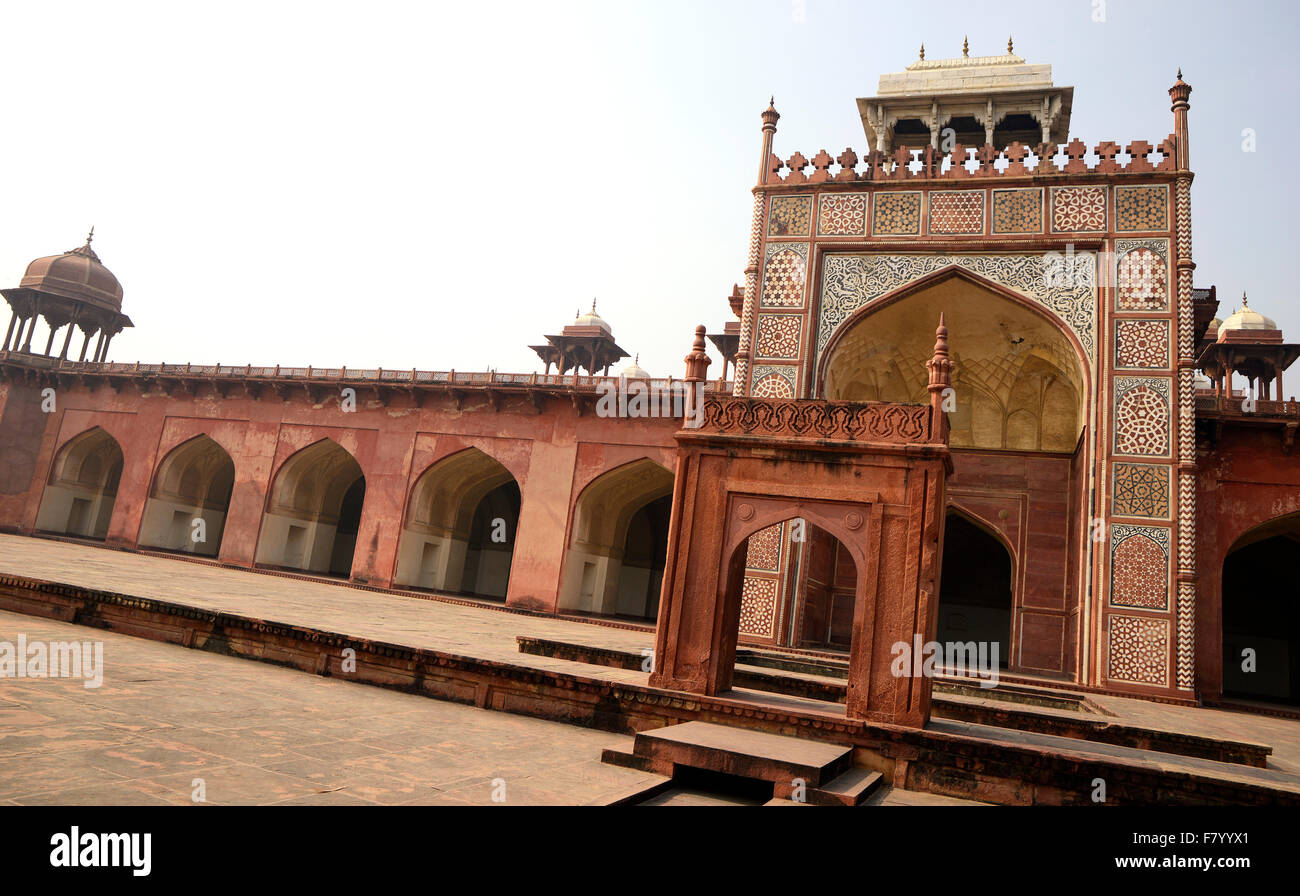 Entrance gate of Akbar's Tomb,Sikandara,Agra,India Stock Photo - Alamy