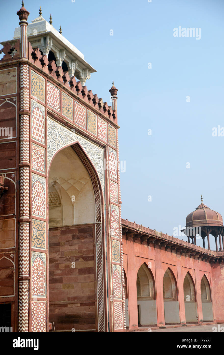 Entrance gate of Akbar's Tomb,Sikandara,Agra,India Stock Photo - Alamy