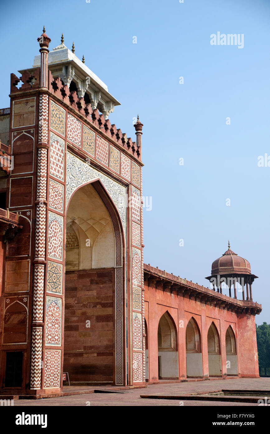 Entrance gate of Akbar's Tomb,Sikandara,Agra,India Stock Photo - Alamy