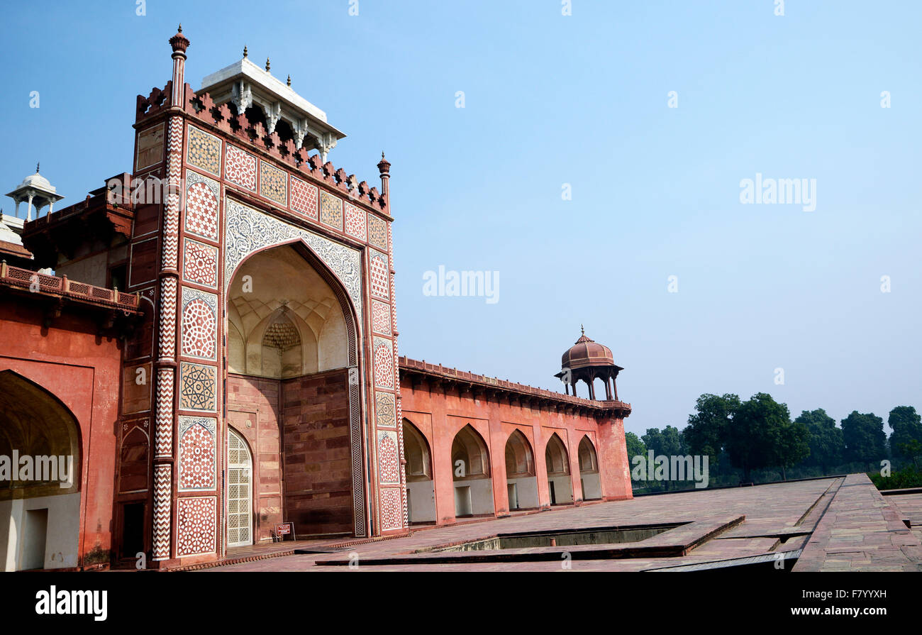 Entrance gate of Akbar's Tomb,Sikandara,Agra,India Stock Photo - Alamy