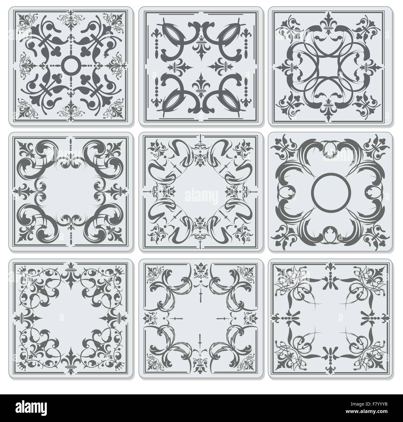 Decorative finishing ceramic tiles. vector illustration Stock Vector ...