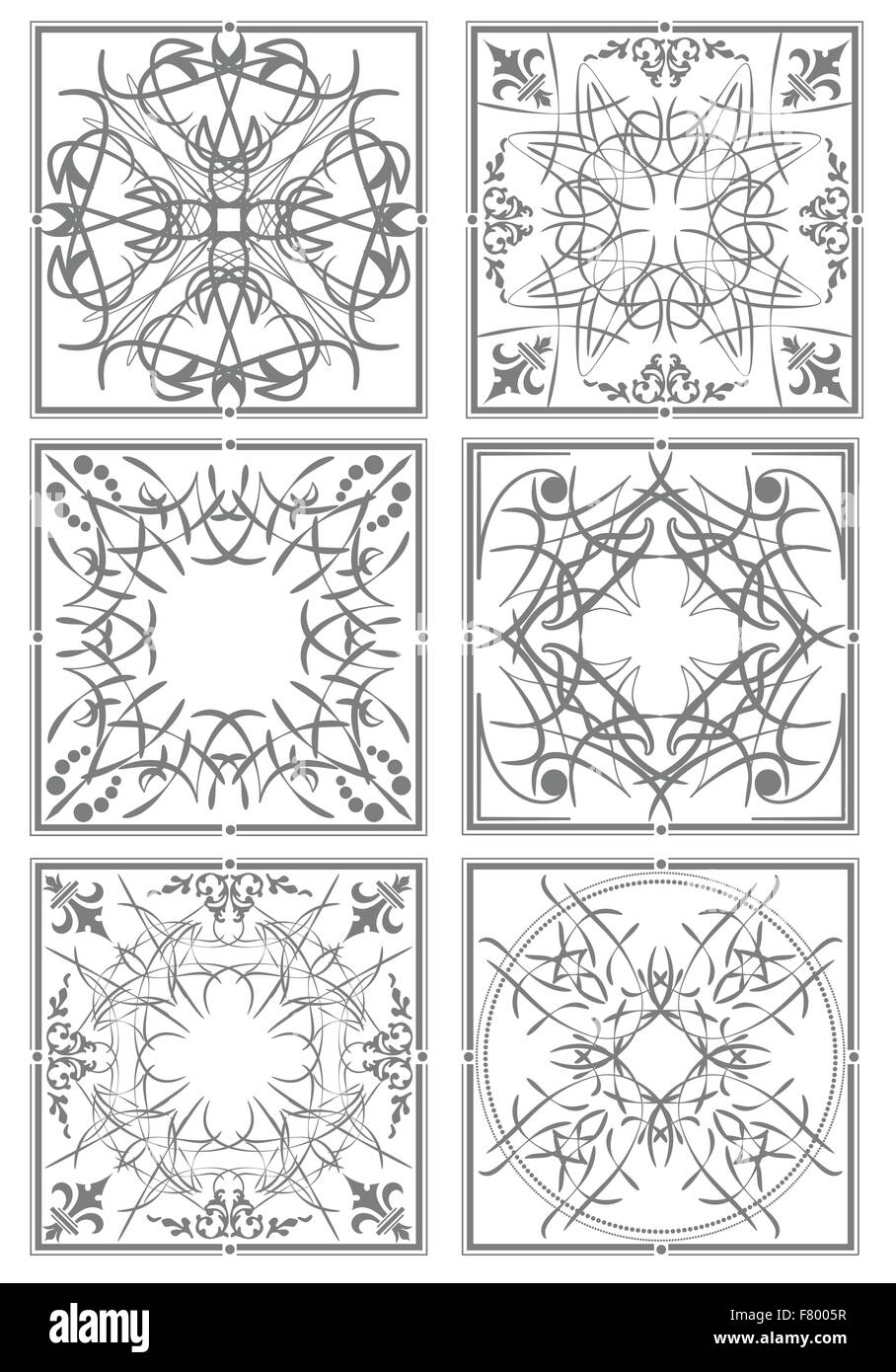 Decorative finishing ceramic tiles. Vector illustration Stock Vector ...
