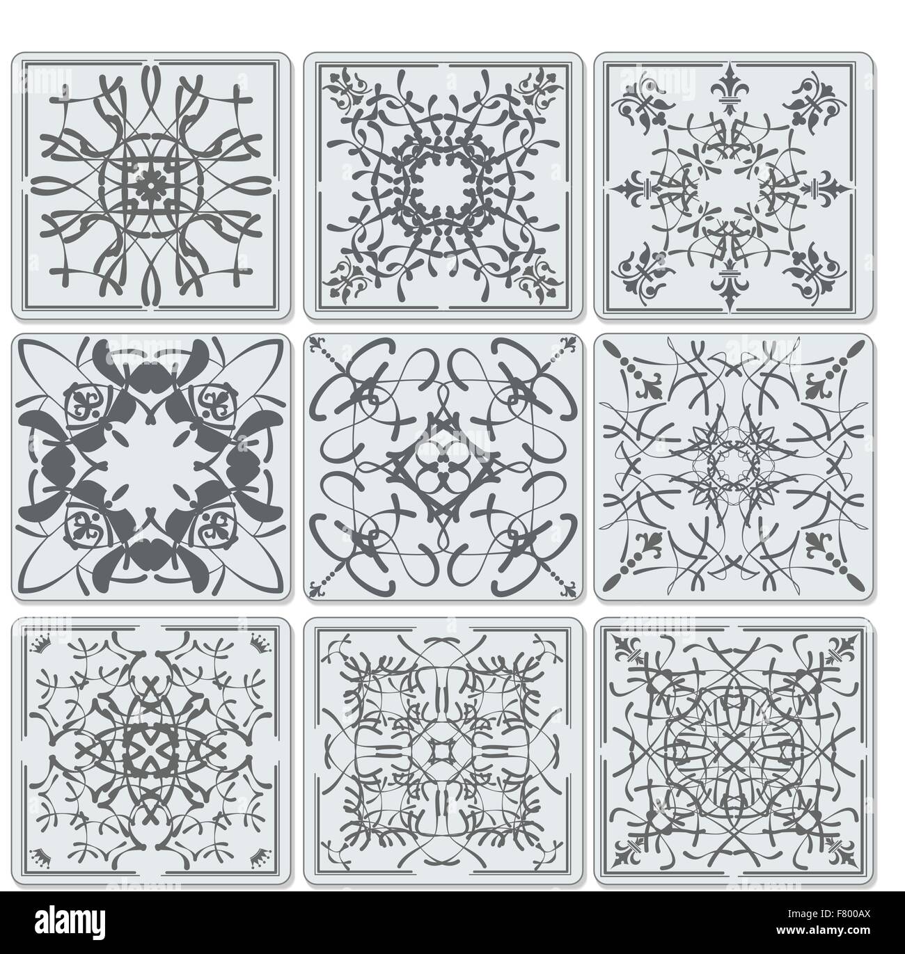 Decorative finishing ceramic tiles. Vector illustration Stock Vector ...