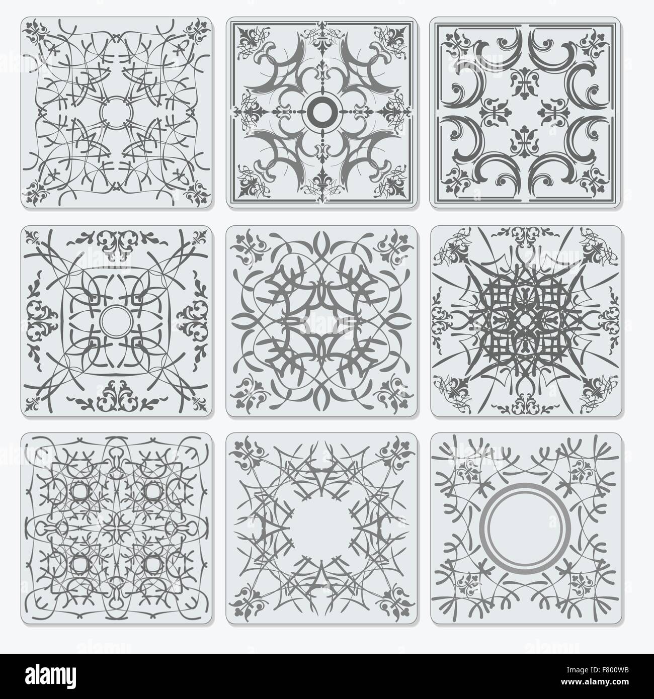 Finishing tiles Stock Vector Images - Alamy