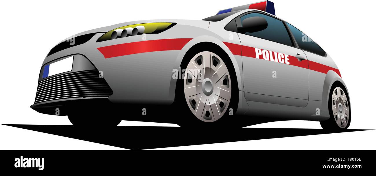 Police car. Sheriff. Vector illustration Stock Vector Image & Art - Alamy