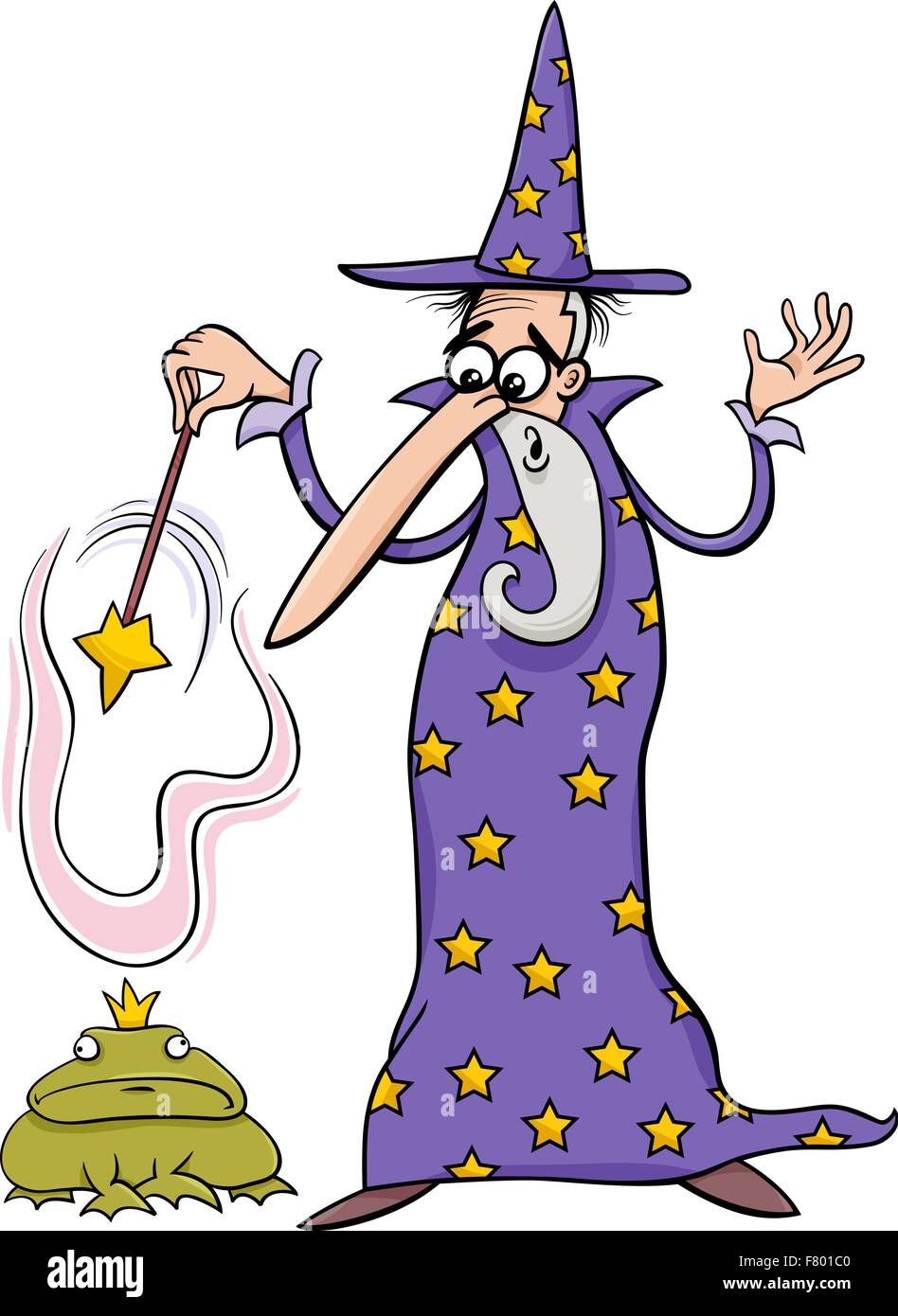 wizard fantasy cartoon illustration Stock Vector Image & Art - Alamy