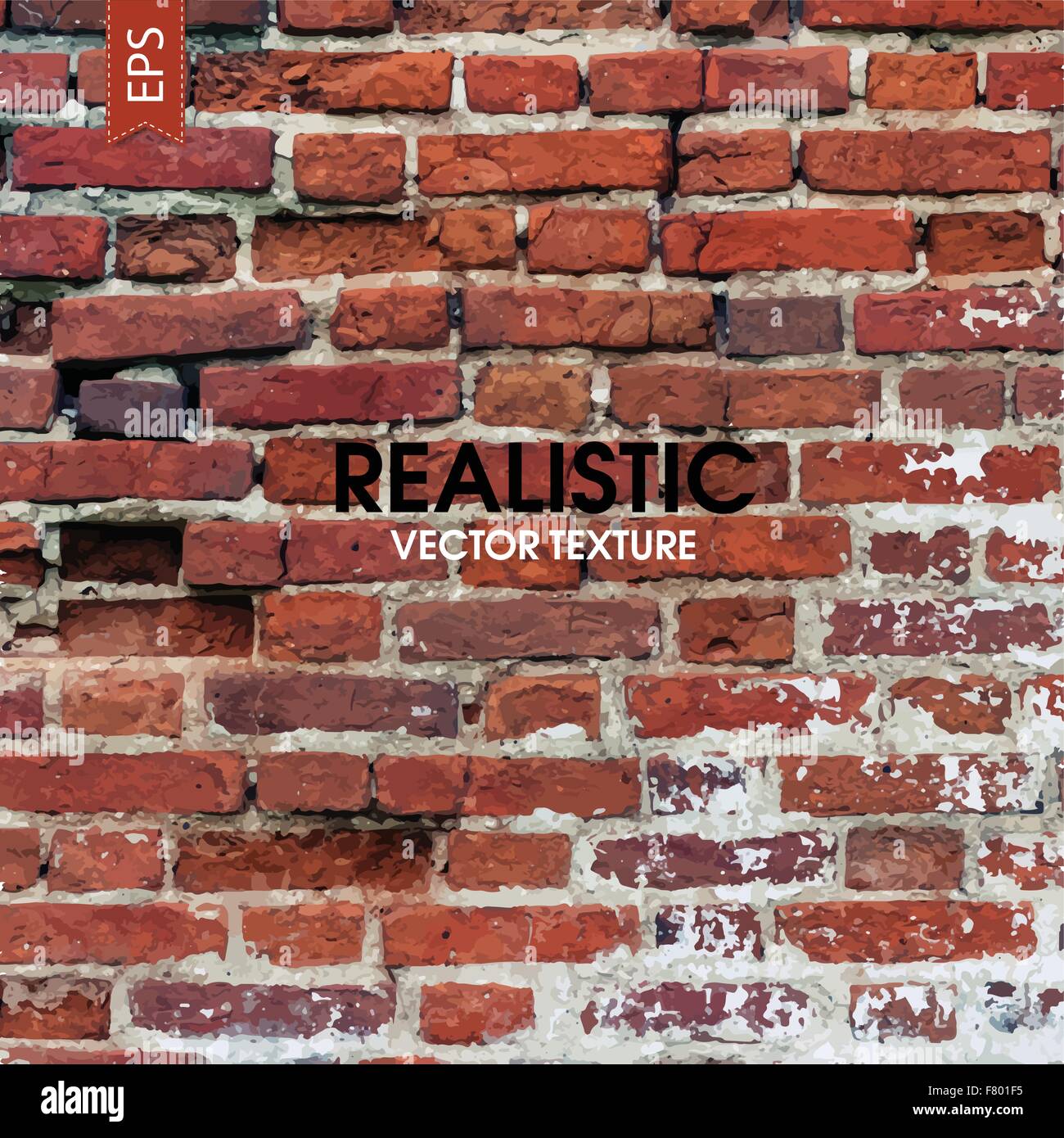 Red aged brick traced texture Stock Vector Image & Art - Alamy