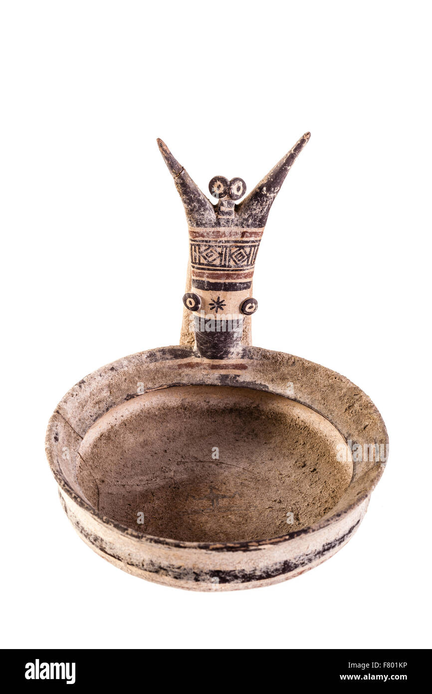 Apulian Daunian pottery ancient Kyathos from Herdonia site in Ordona ...