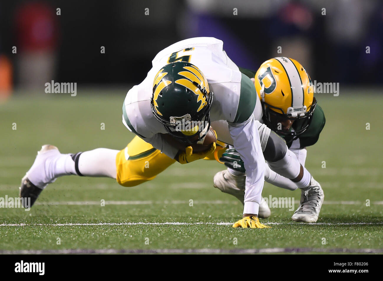 Baltimore, MD, USA. 03rd Dec, 2015. Damascus DB Marcus Vinson (16 ...