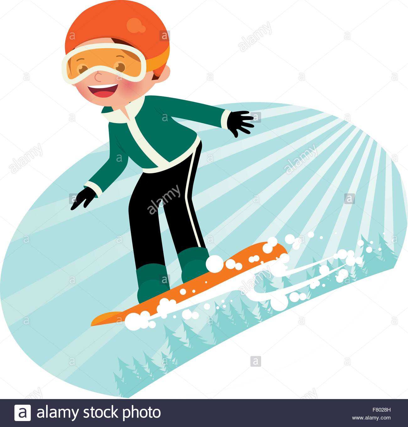 Cartoon Snowboarder High Resolution Stock Photography and Images - Alamy