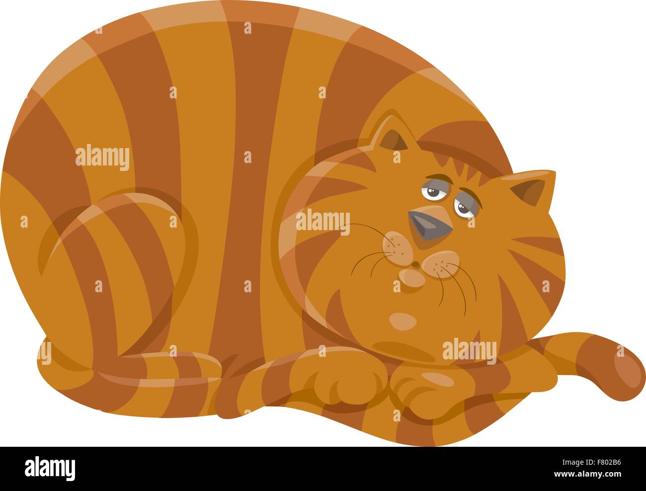 fat cat character cartoon illustration Stock Vector Image & Art - Alamy