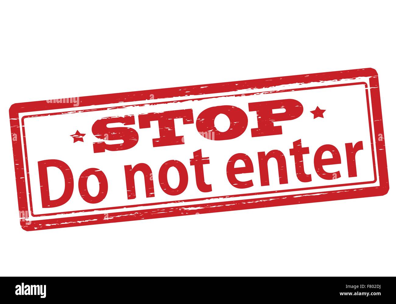 Do not enter Stock Vector Image & Art - Alamy