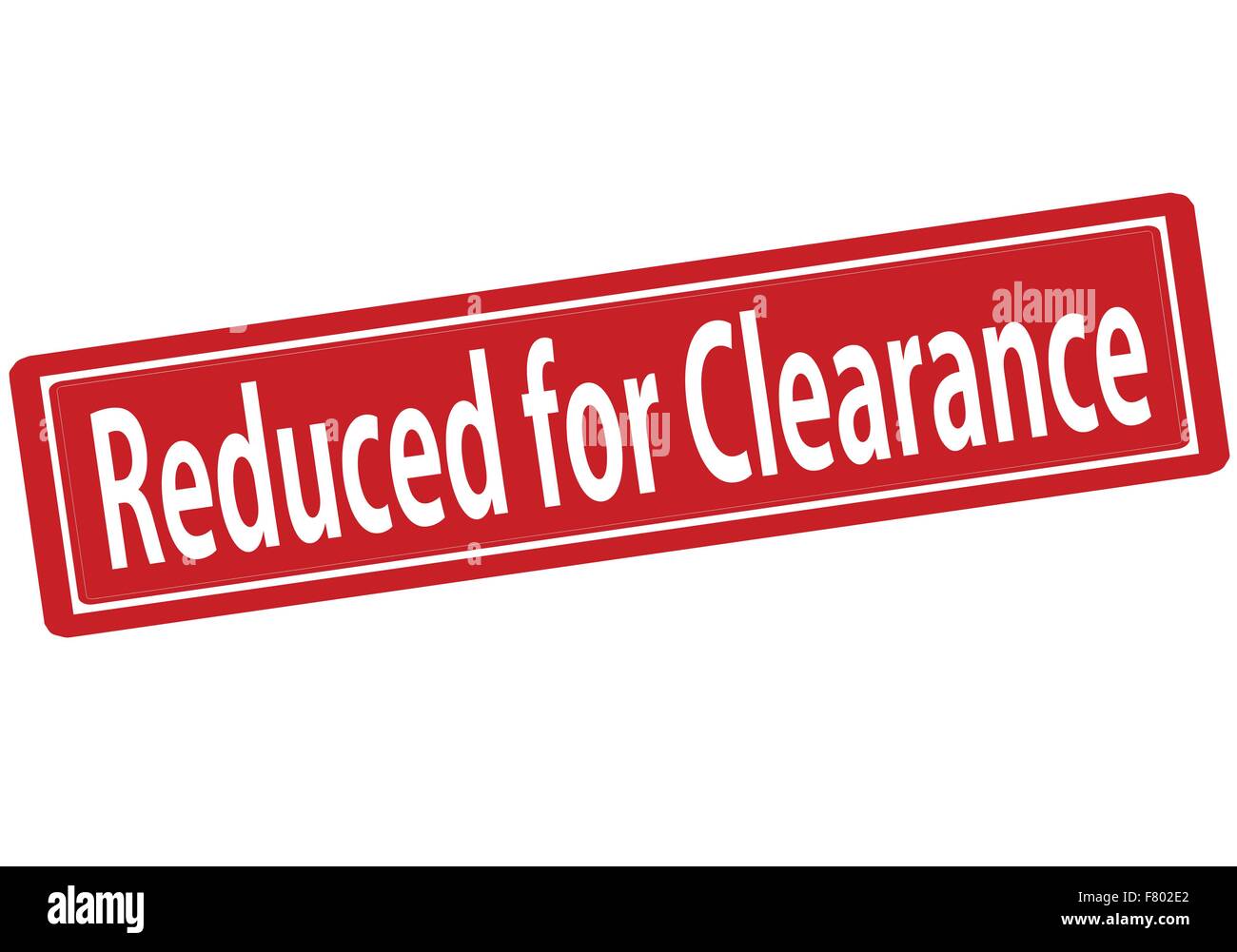 Reduced for clearance Stock Vector Image & Art - Alamy