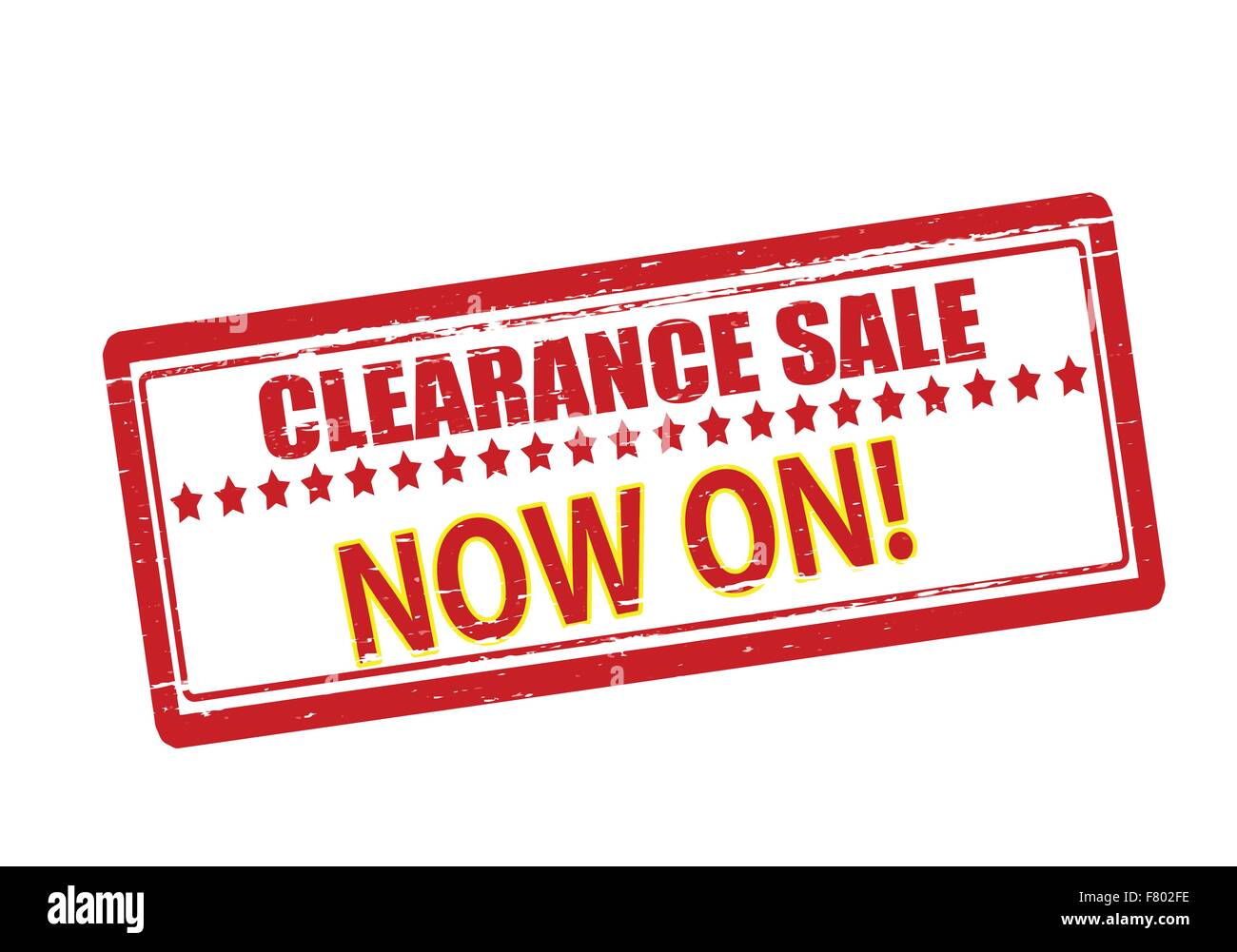 Yellow clearance sign hi-res stock photography and images - Alamy