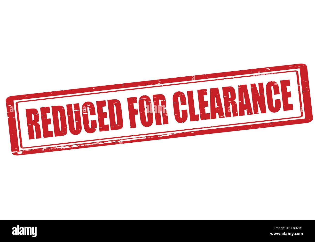 Reduced for clearance Stock Vector Image & Art - Alamy