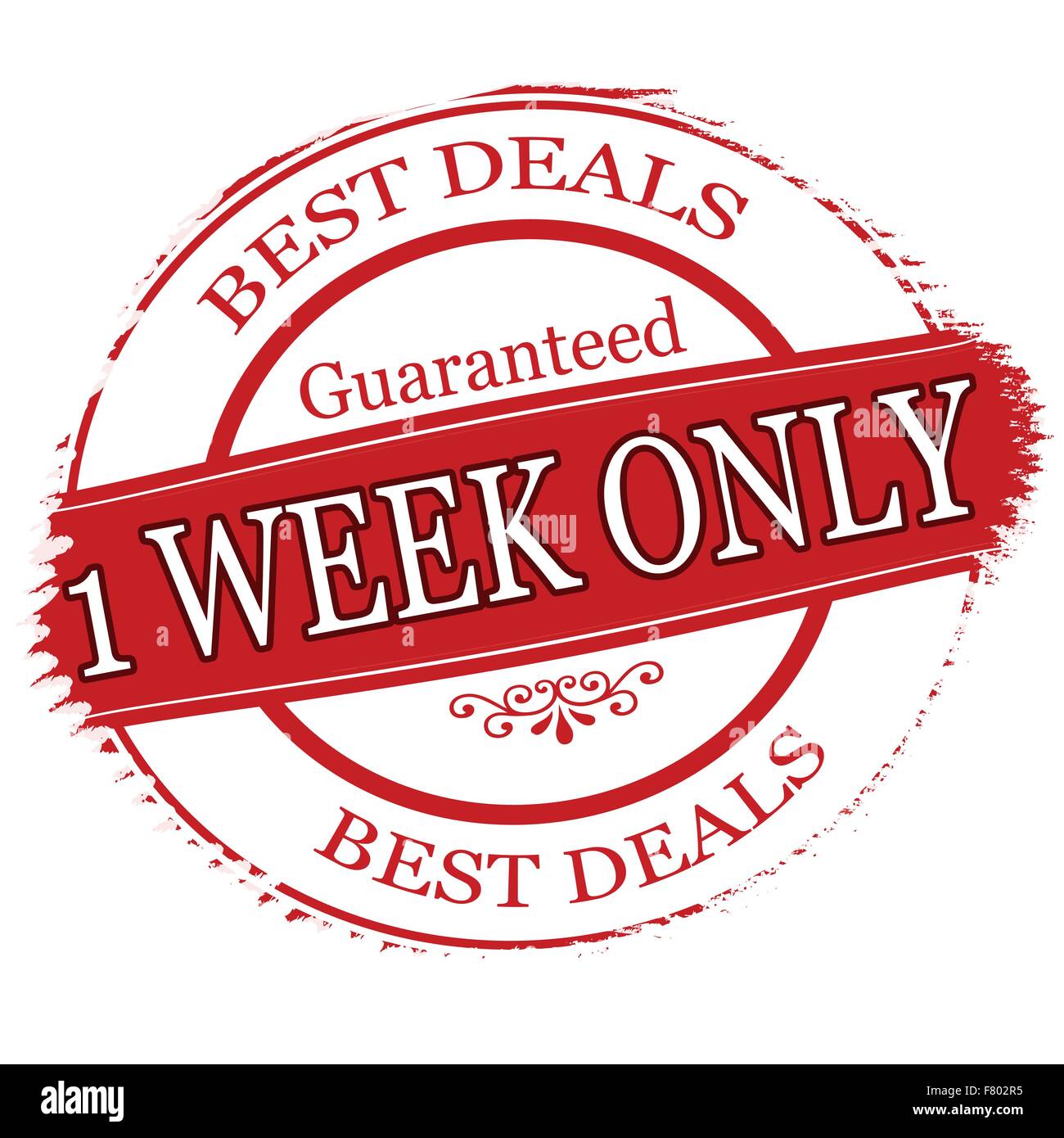 One week to go Stock Vector Images - Alamy