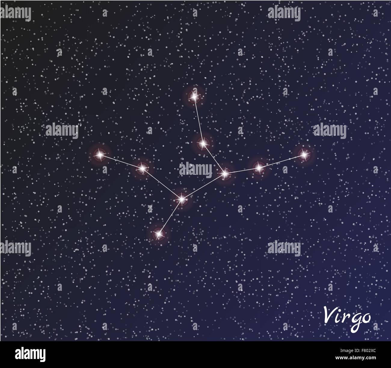 Virgo night sky hi-res stock photography and images - Alamy