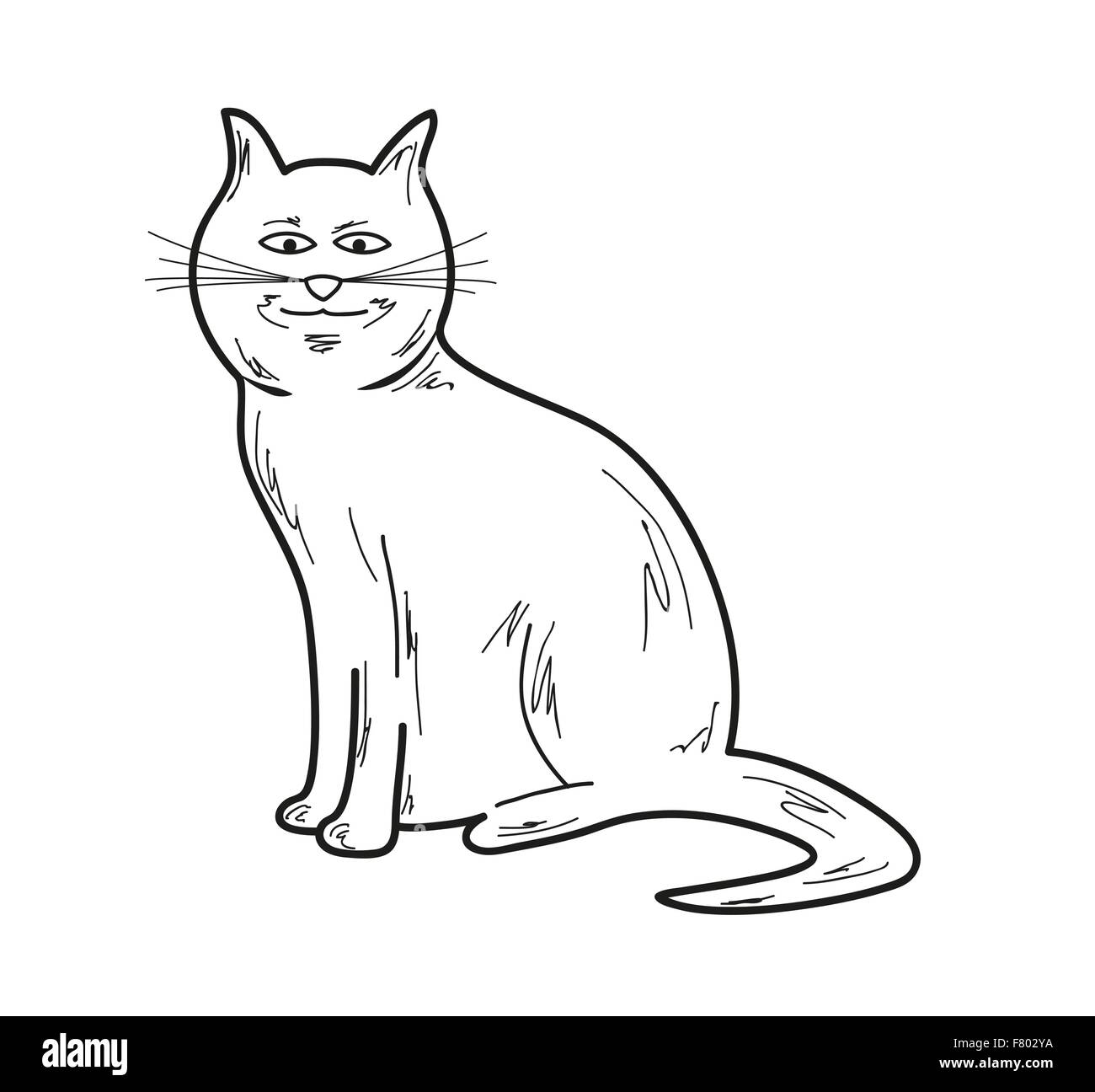 Tabby cat cutout Stock Vector Images - Alamy