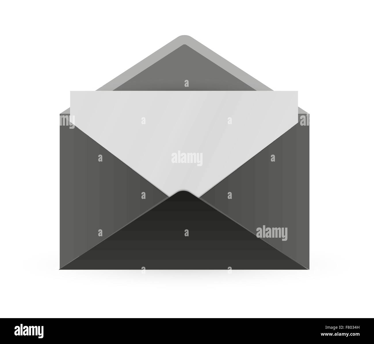 black envelope and paper Stock Vector Image & Art - Alamy