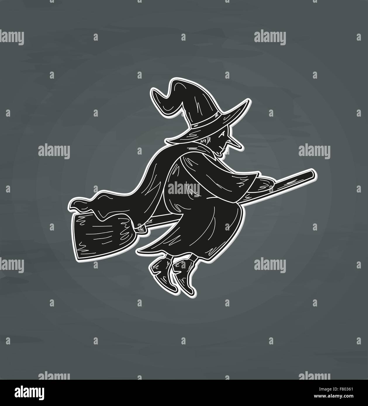 Old witches hat Stock Vector Images - Alamy