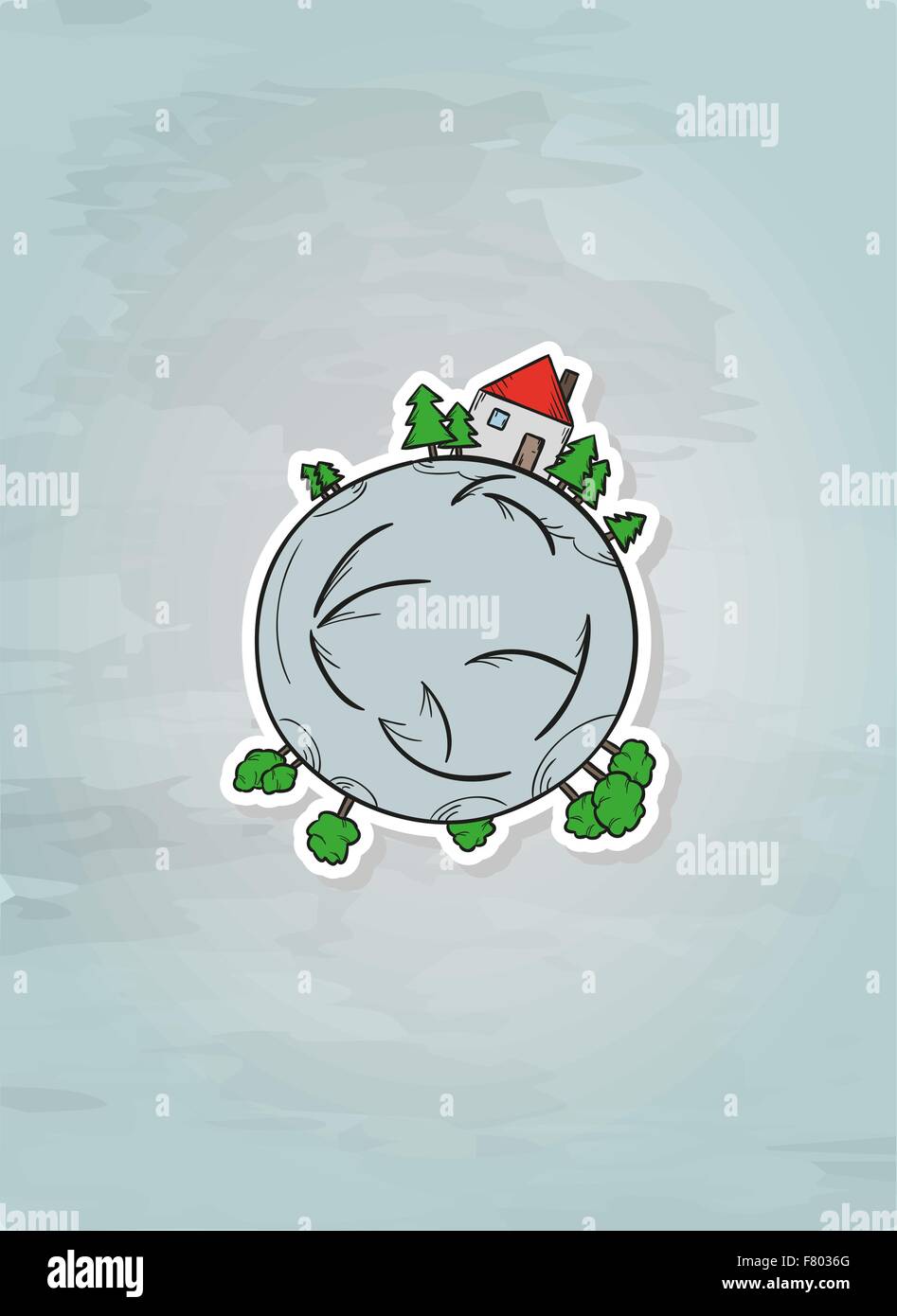 Ecological house cartoon hi-res stock photography and images - Alamy