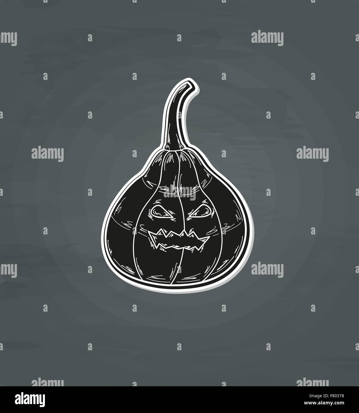 Halloween isolated terrible pumpkin Stock Vector Images - Alamy