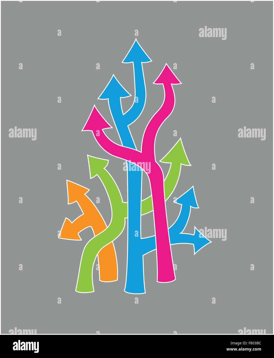 Rising blue ribbon Stock Vector Images - Alamy