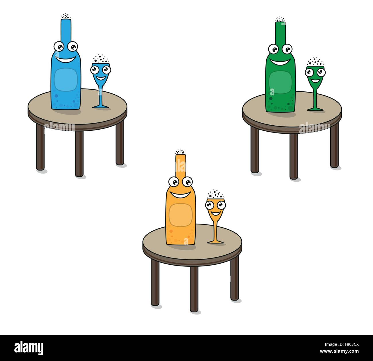 Cartoon on bottle hi-res stock photography and images - Alamy