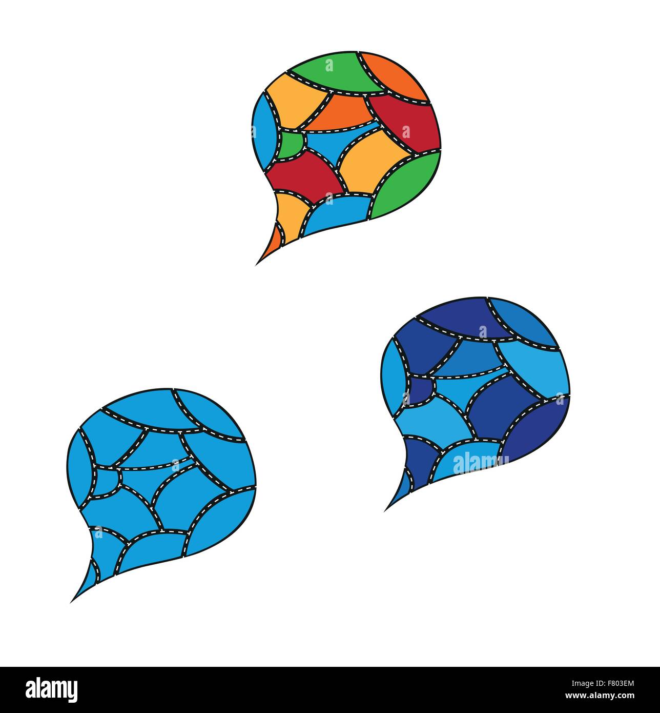 Divided into parts Cut Out Stock Images & Pictures - Alamy