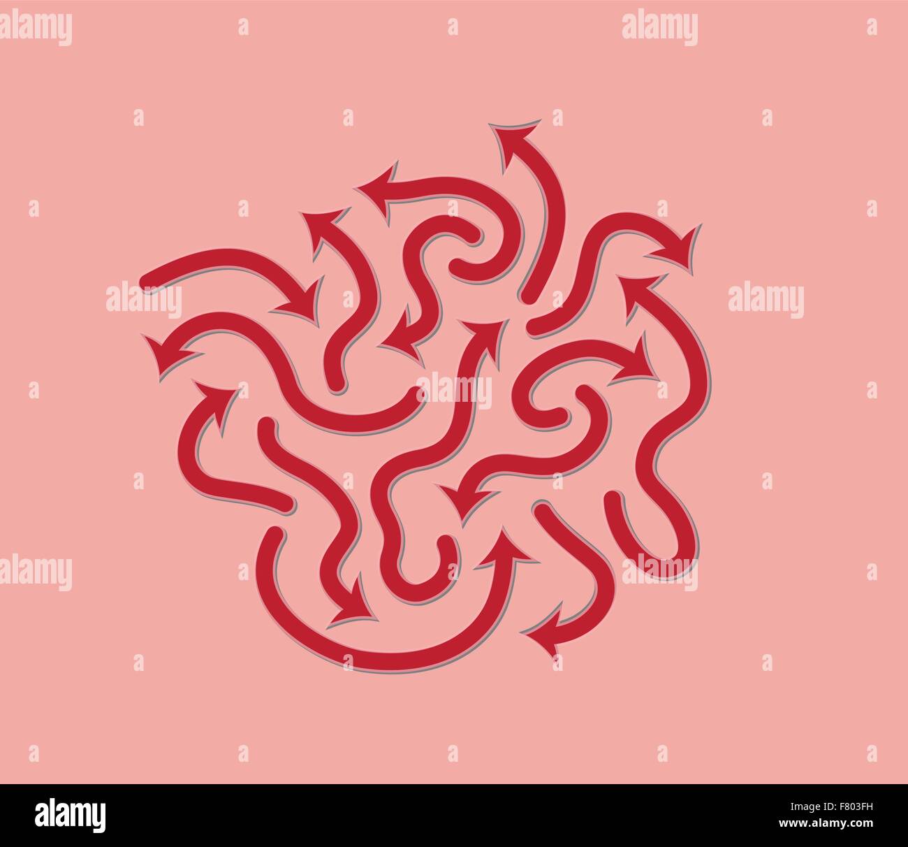 Arrow trail Stock Vector Images - Alamy