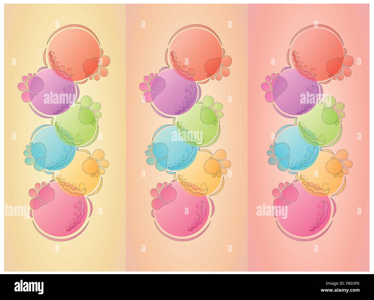 bubbles background with three lines Stock Vector Image & Art - Alamy