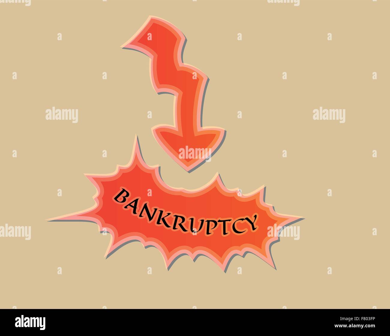 Fail bankrupt Stock Vector Images - Alamy