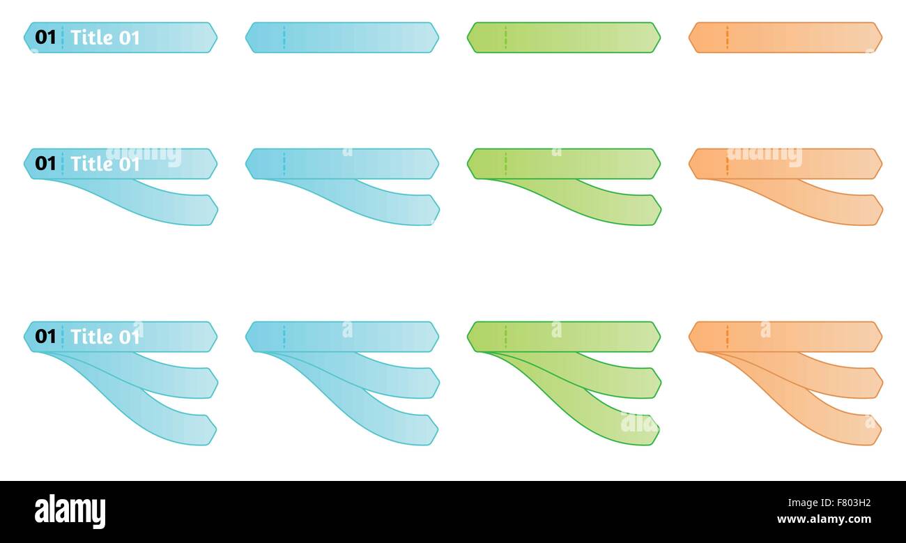 set of three color of labels Stock Vector Image & Art - Alamy