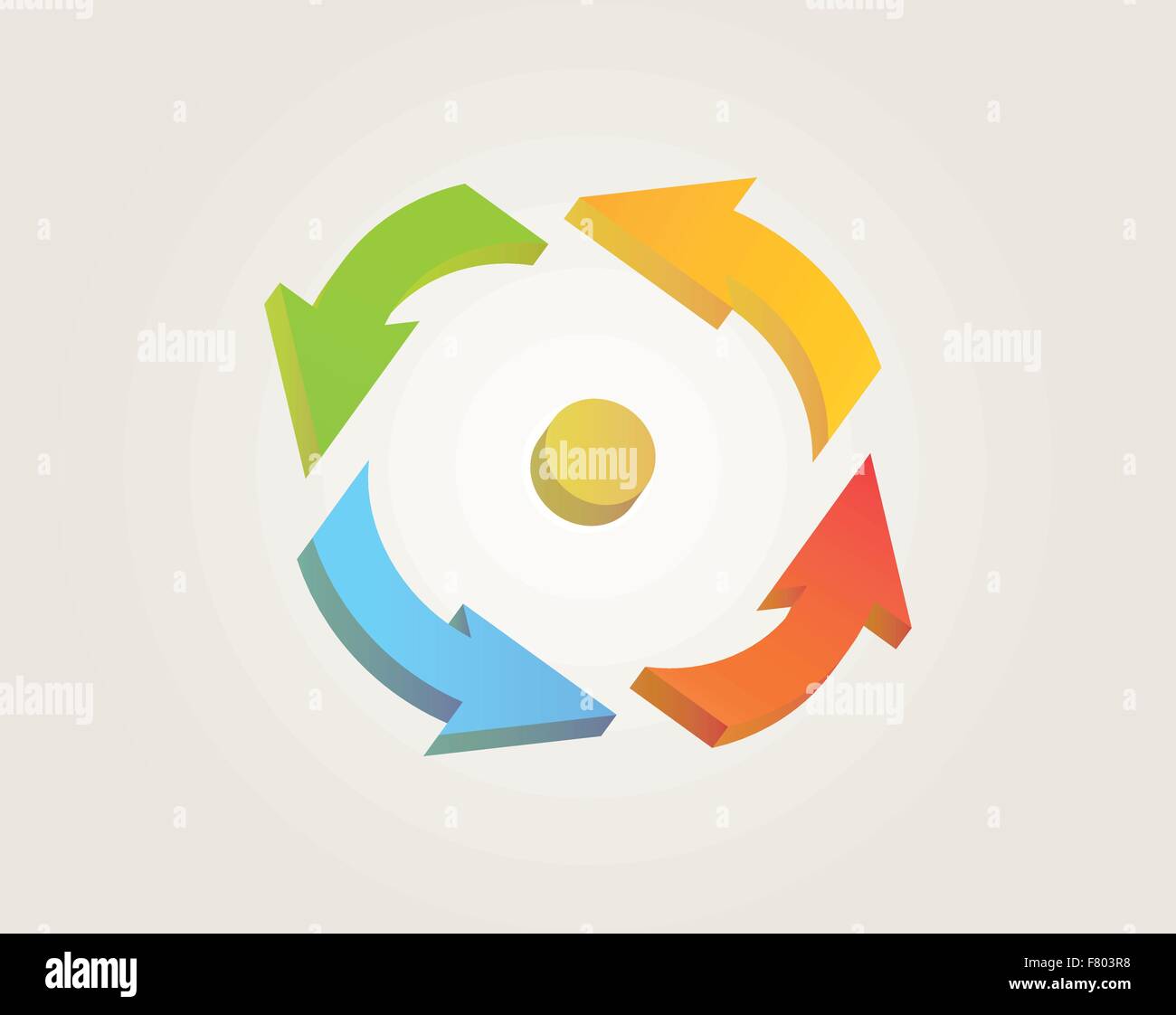 circle arrows with center point Stock Vector Image & Art - Alamy